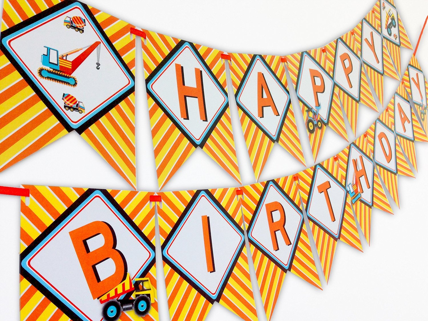 Construction Party Happy Birthday Banner POPpartiesInk Construction Party Happy Birthday Banner POPpartiesInk